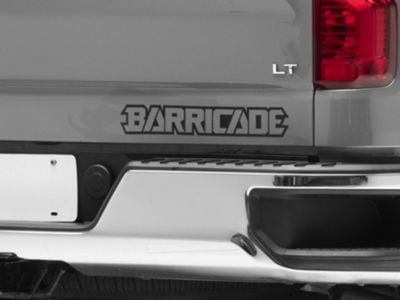 SEC10 Silverado 1500 Barricade Outline Decal; Black J172645 (Universal ...
