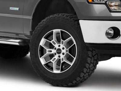 Carroll Shelby Wheels F-150 CS45 Chrome Powder with Black Inserts 6-Lug ...