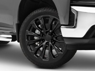 Sierra 1500 CV30 Gloss Black 6-Lug Wheel; 22x9; 28mm Offset (19-26 ...