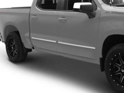Silverado 1500 Body Side Moldings; Chrome (14-26 Silverado 1500) - Free ...