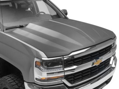 Silverado 1500 Cowl Induction Style Hood; Unpainted (16-18 Silverado ...