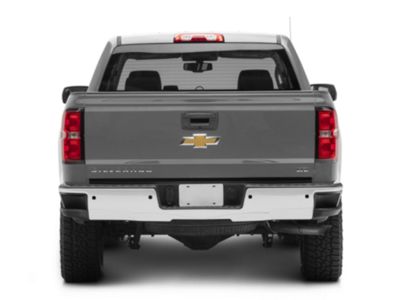 Silverado 1500 Factory Style Rear Bumper with Parking Sensors; Chrome ...