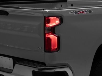 Silverado 1500 OEM Style Tail Light; Black Housing; Red/Clear Lens ...
