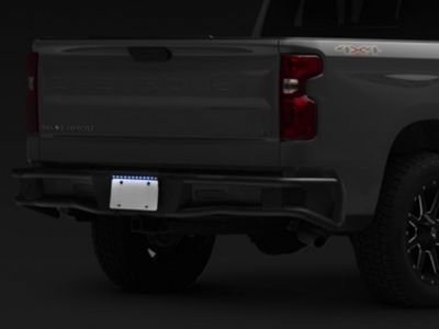 Silverado 1500 Outlaw Rear Bumper; Textured Black (19-23 Silverado 1500 ...