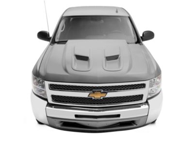 Silverado 1500 Ram Air Style Hood; Unpainted (07-13 Silverado 1500 ...