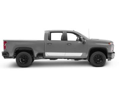 Silverado 2500 Rocker Panel Trim; Stainless Steel (20-24 Silverado 2500 ...