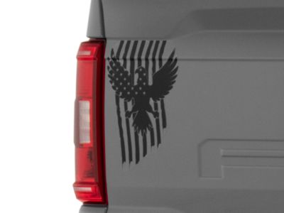 SEC10 F-150 Eagle Stars and Stripes Decal; Matte Black T580530 ...
