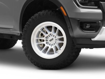 SSW Off-Road Wheels Ranger Raptor Machined Silver 6-Lug Wheel; 17x9 ...