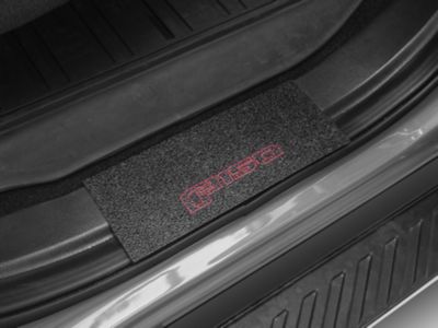 F-150 Front Door Sill Protection with F-150 Logo; TUF-LINER Black; Red ...