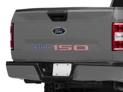 F-150 Tailgate Insert Letters; American Flag Edition (18-20 F-150 w/o ...