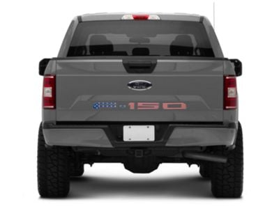 F-150 Tailgate Insert Letters; American Flag Edition (18-20 F-150 w/o ...