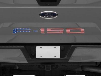 F-150 Tailgate Insert Letters; American Flag Edition (18-20 F-150 w/o ...