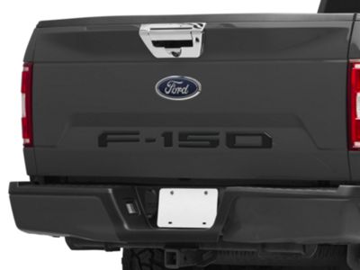 F-150 Tailgate Insert Letters; Matte Black (18-20 F-150 w/o Tailgate ...