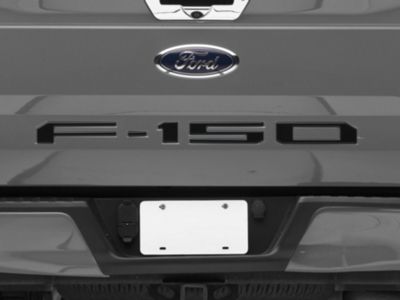 F-150 Tailgate Insert Letters; Matte Black (18-20 F-150 w/o Tailgate ...