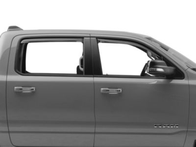 Weathertech RAM 1500 Side Window Deflectors; Front and Rear; Dark Smoke ...