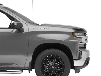 Weathertech Silverado 1500 Low Profile Hood Protector; Dark Smoke 55178 ...