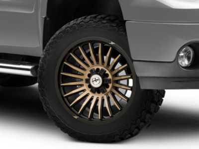 XF Offroad Sierra 1500 XF-231 Satin Black Machined with Bronze Double ...